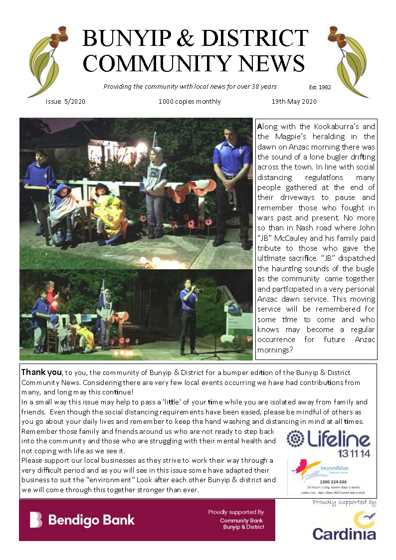 Bunyip & District Community News - The Voice Of The District